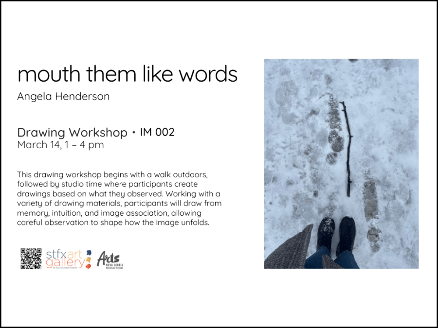 Drawing workshop with Angela Henderson | St. Francis Xavier University