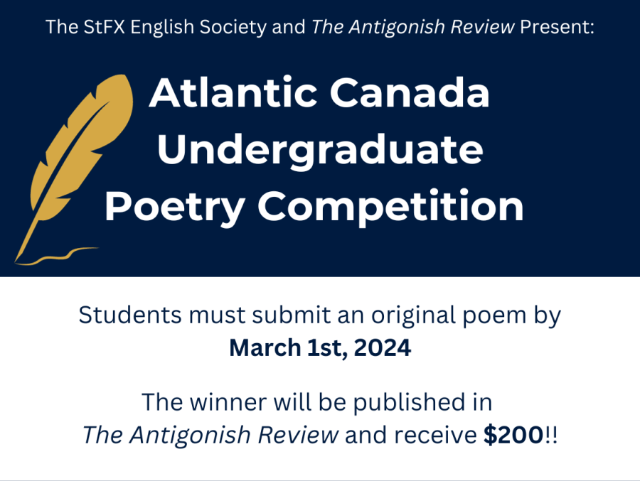 Atlantic Canada Undergraduate Poetry Competition | St. Francis Xavier ...